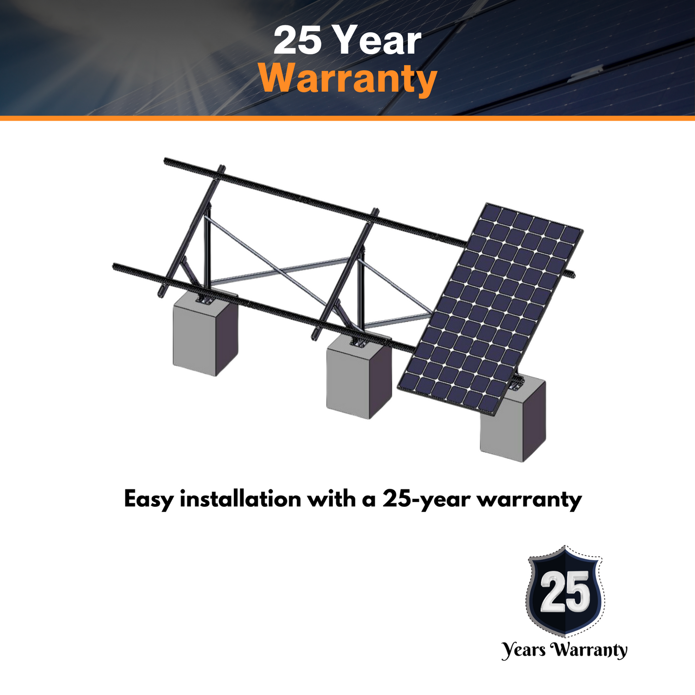 Maple Leaf Canada 4 Panel Goose Adjustable Ground Mount | 30°- 60° Adj – MapleLeafPowerSystems